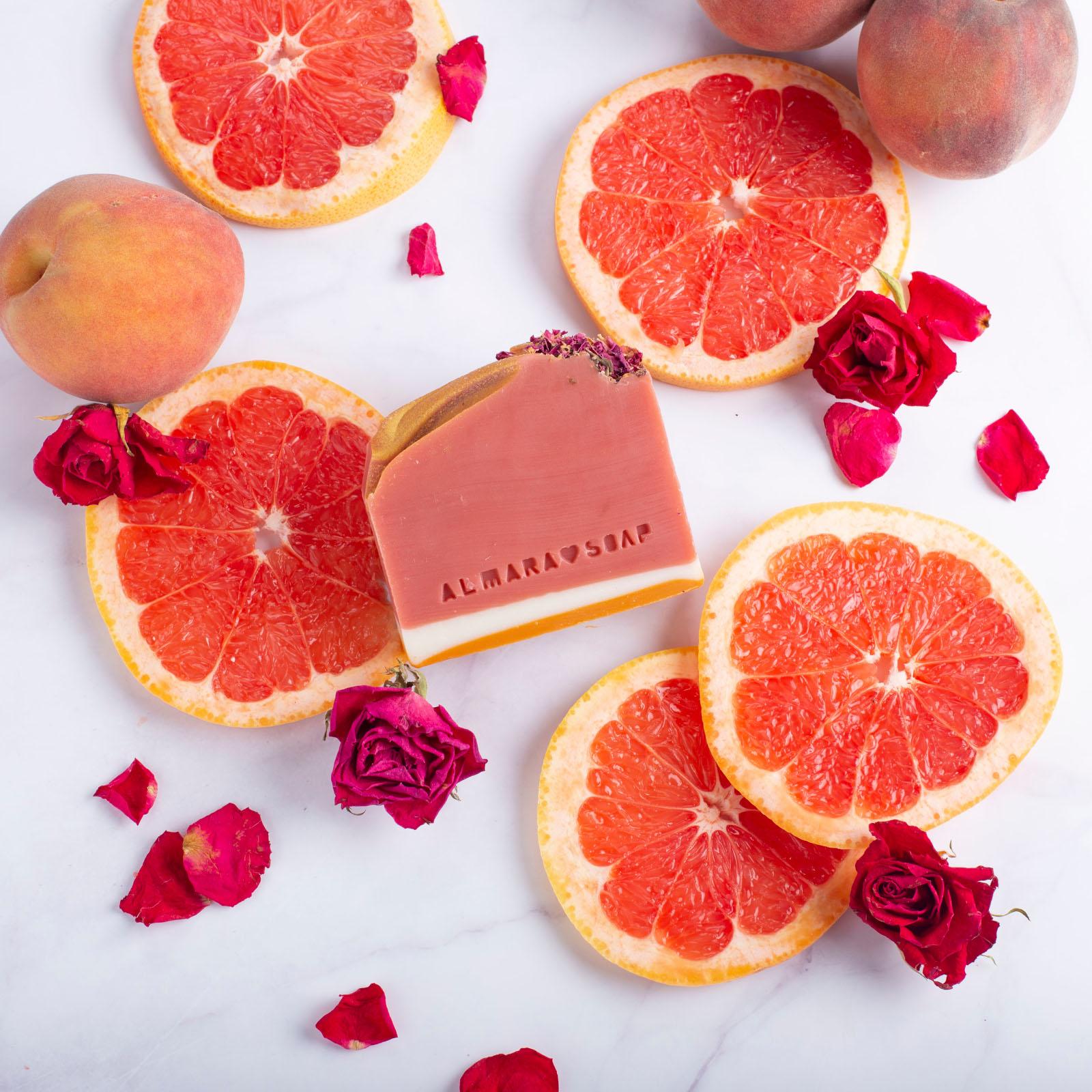 BiOOO.cz - Almara Soap Mýdlo Růžový Grep 100 g +- 5 g